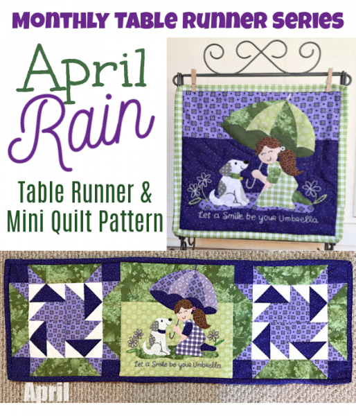 Table Runner Series Sew Along- April Rain – Suzy's Artsy Craftsy Sitcom