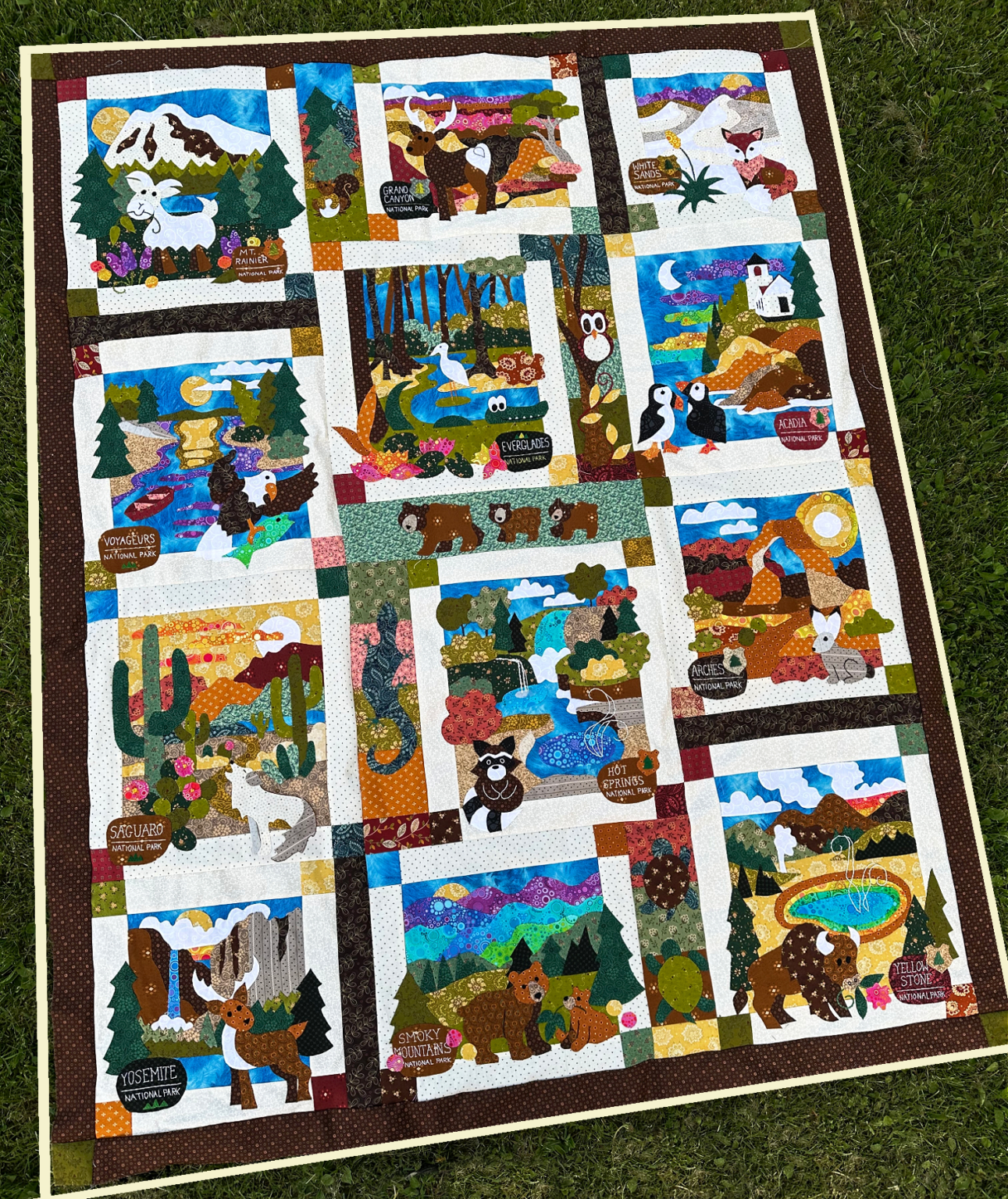 National Treasures Sew Along- Yellowstone National Park – Suzy's Artsy ...
